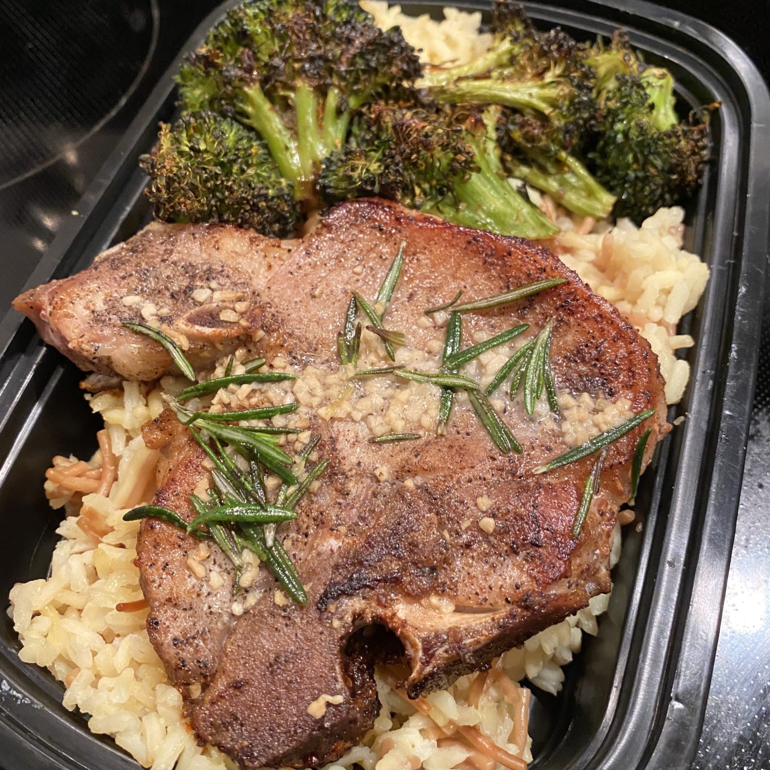 Garlic & Rosemary Pork Chops - The Fit Chemist